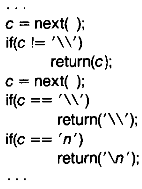 Escape Character Sequence Check